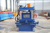 China High Precision Rain Gutter Steel Roll Forming Machine 0.7-1.2mm Thickness 22 Rows 11KW Hydraulic Power for sale