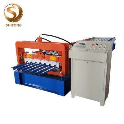 Китай 750 model automatic trapezoid color steel roof panel roll forming machine продается