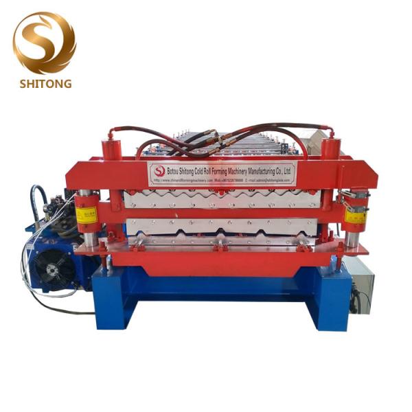 convenient double deck galvanized roofing sheet cold roll forming machine