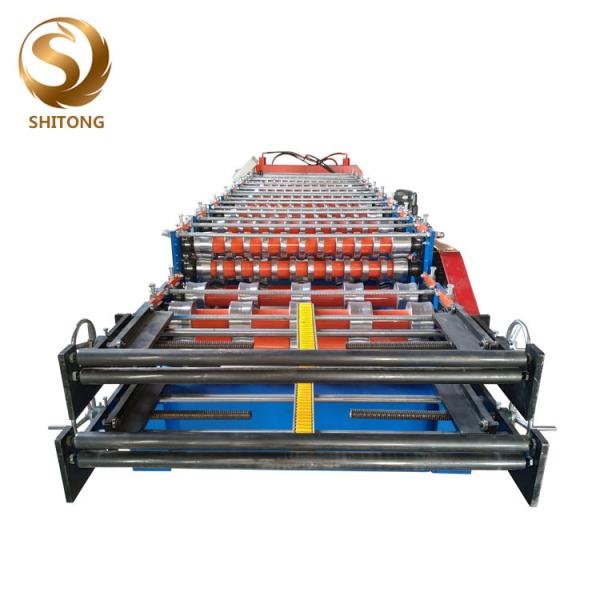 convenient double deck galvanized roofing sheet cold roll forming machine