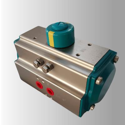China Silver Pneumatic Rack And Pinion Actuator Double Action Single Action Rotary Actuators for sale
