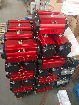 Quality 90 Degree Rotating Pneumatic Actuator Corrosion Resistant Rack Pinion Pneumatic for sale