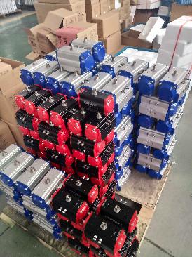 Quality 90 Degree Rotating Pneumatic Actuator Corrosion Resistant Rack Pinion Pneumatic for sale