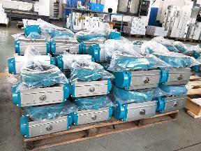 Quality OEM Rack And Pinion Pneumatic Actuator Low Temperature Silicone Sealing 90 for sale
