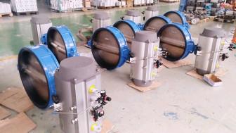 Quality ISO5211 DIN3337 Double Action Pneumatic Actuator Customized 90 Degree Pneumatic for sale