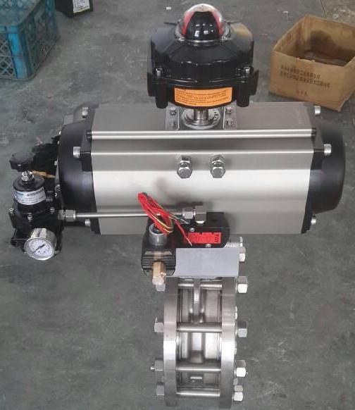 Quality OEM Spring Return Pneumatic Actuator NAMUR ISO5211 DIN3337 Standards Actuator for sale