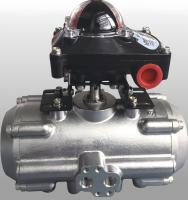 Quality Hard Anodizing 90 Degree Pneumatic Actuator SS304 / SS316 Air Valve Actuators for sale