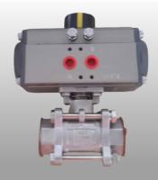 Quality 90 Degree Pneumatic Ball Valves Aluminum Alloy Control Ball Valve for sale