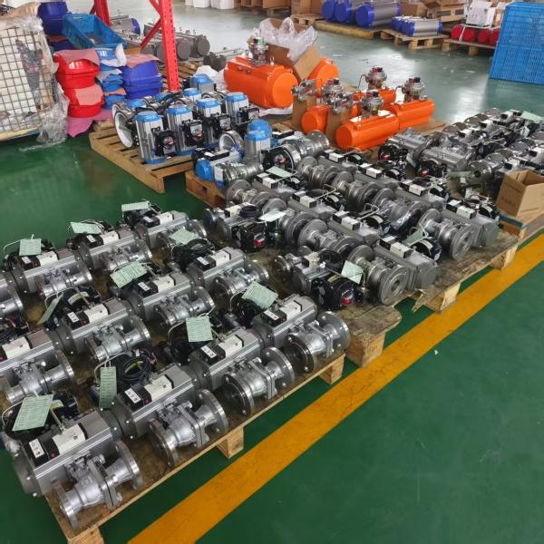 Quality Spring Return Pneumatic Ball Valve OEM Pneumatic Actuated Ball Valves for sale