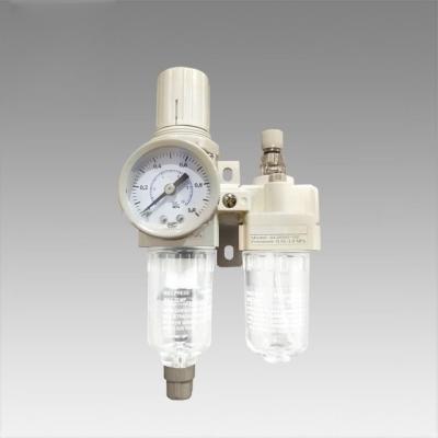 China 1.0MPa Air Source Treatment 25um Air Filter Regulator With Gauge Pressure Reducing Valve for sale