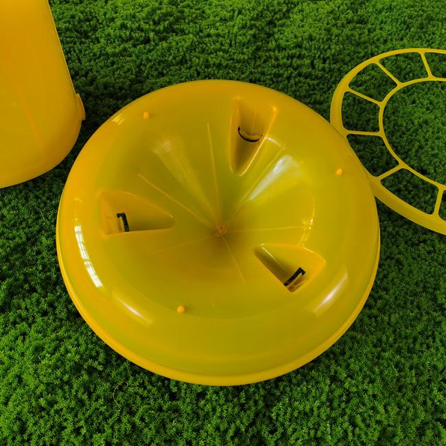 Sun Never Sets Poultry Feed Bucket showing modern design and durable construction