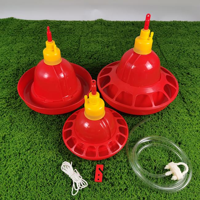 Poultry drinker in use