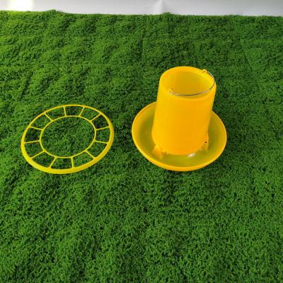 China Yellow Round Plastic Poultry Ration Feeding Bucket 5 Gallon for sale