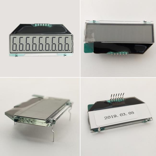 Custom Size Lcd Screen 7 segment lcd display HTN blue with White backlight for water machine
