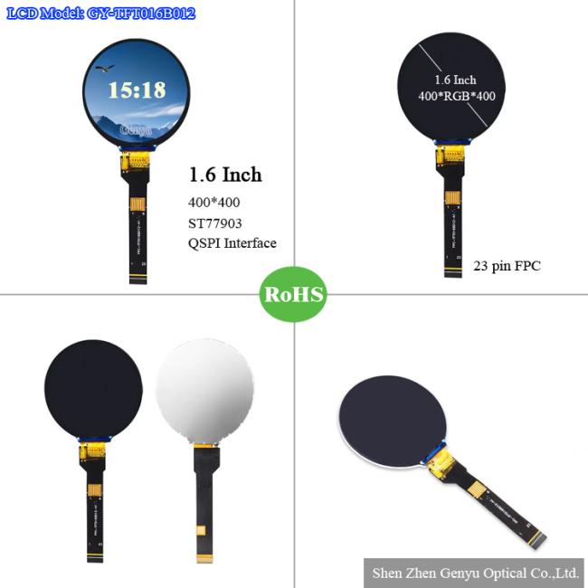 Round LCD display specifications