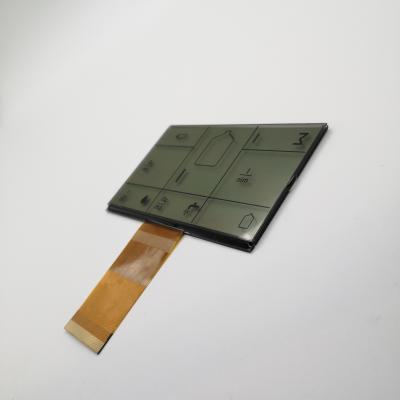 China 3.0V Custom LCD Panel Black Silk Screen Segmented TN Transmissive FPC Connect for sale
