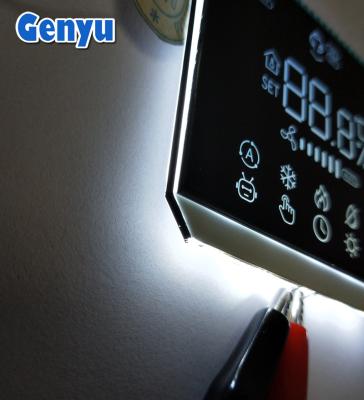 China 3.5 Inch Square Shape VA 3 Digit Seven Segment Display 19 PIN Thermostat Lcd Display for sale