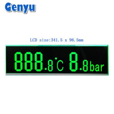 China Bar Type VA LCD Display Black Segment Screen RGB Color For Disinfection Cabinet for sale