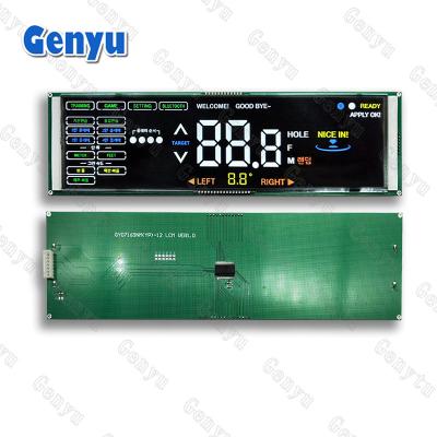 China Black VA LCD Display Seven Segment 5V LCD Screen For Golf Equipment for sale