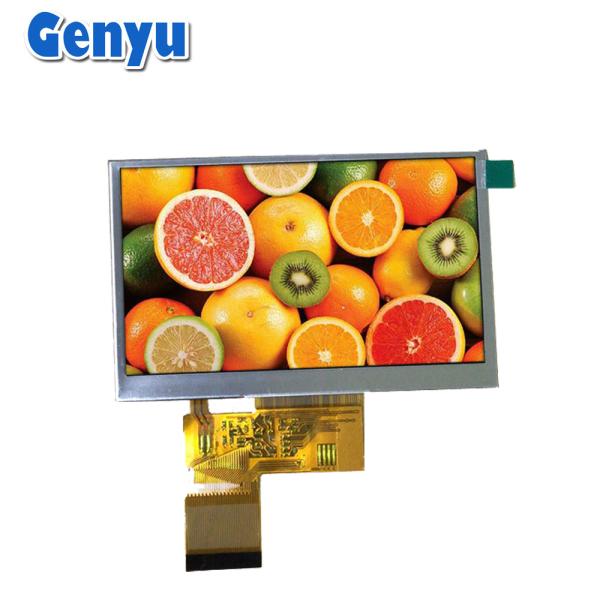 Quality TN 4.3 Inch TFT LCD Panels 6 O'clock 480x272 Dots ST7282 40PIN RGB Interface for sale