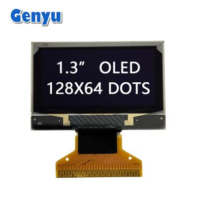 China Display OLED de alto contraste de 1,3 pulgadas 128x64 puntos SH1106 30PIN Soldadura FPC for sale