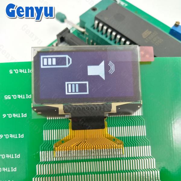 Quality High Contrast 1.3 Inch OLED Display 128x64 Dots SH1106 30PIN Soldering FPC for sale