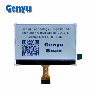 China 2.7 polegadas ecrã LCD 128x64 gráfico ecrã LCD FSTN luz de fundo branca 20PIN FPC à venda