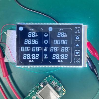 China Customized Size 3.3V VA Touch LCD Screen Segment Display White Digits 78PIN for sale