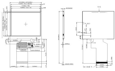 Chine 3Module d'affichage LCD TFT de 0,5 pouce 320x240 Interface RVB à vendre