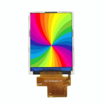 China 2.4 Inch TFT LCD Display with COG FPC Connector 240x320 Dots RGB Color 262K 18 Pins SPI Interface 320*240 and Performance for sale