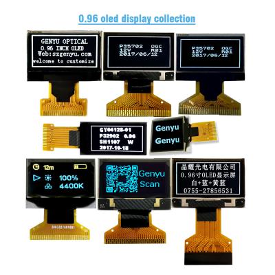 China 128X64 OLED Customized Fpc Spi i2c Micro Monochrome 0.91 0.96 Oled Display Small Lcd Screen Module Panel Mini 128X32 0.96 for sale
