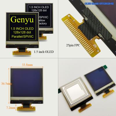 China 128X64 OLED Customized Fpc Spi i2c Micro Monochrome 0.91 0.96 Oled Display Small Lcd Screen Module Panel Mini 128X32 0.96 for sale