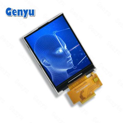 China Viewing Angle 12 0'Clock Genyu 2.4 Inch TFT Spi Screen 240x320 dots ST7789V driver 18pin FPC 2.4" Small TFT Module Display for sale