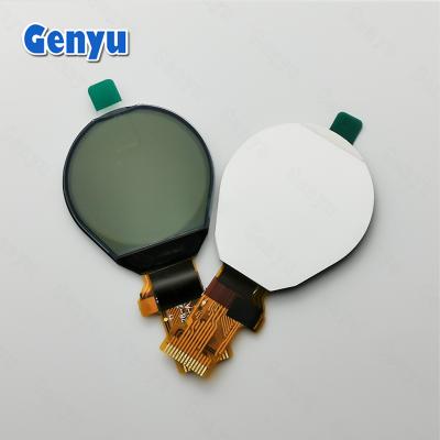 China 1.3inch GY128128-23 Round LCD Module 4-Spi FSTN Custom Monochrome Dot Matrix Clock COG LCD Screen 128x128 Circle Display for sale