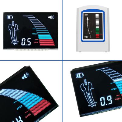 China Custom LCD Display Module 8 Digit 7 Segment Display with Black Background LCD Size TN VA Black Monochrome LCD Screen for sale