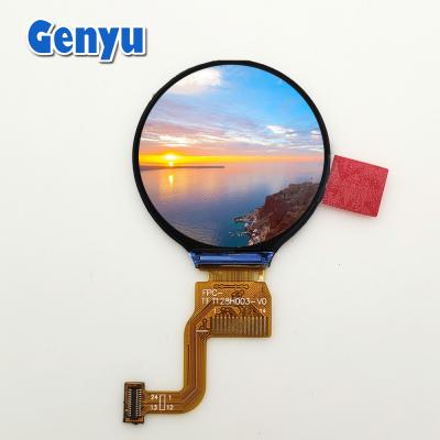 China 4SPI Interface 1.3 inch Tft Lcd 240X240Dots Ips Gc9A01 14Pin Zip Fpc Round Lcd Display For Smart Watches Round Display for sale