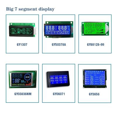 China Backlight Optional Colors 16 Segment TN LCD 14 Segment Large 7 Segment LCD Display Digit HTN STN Monochrome Display for sale