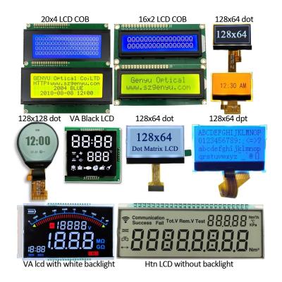China Fstn Monochrome 128x64 dot Graphic Cog LCD 16x2 Lcm Vatn Lcd Digital Segment Screen Custom 7 Segment Lcd Display for sale