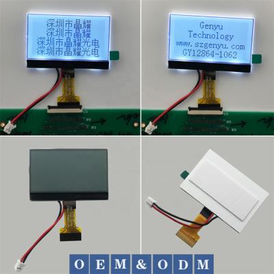 Κίνα Τετράγωνη Στρογγυλή Προγραμματιζόμενη Μονόχρωμη STN/FSTN 12864 128*64 128X64 Γραφική Οθόνη LCD με Προσαρμόσιμο Χρώμα Οπίσθιου Φωτισμού προς πώληση