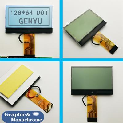 Κίνα Τετράγωνη Στρογγυλή Προγραμματιζόμενη Μονόχρωμη STN/FSTN 12864 128*64 128X64 Γραφική Οθόνη LCD με Προσαρμόσιμο Χρώμα Οπίσθιου Φωτισμού προς πώληση