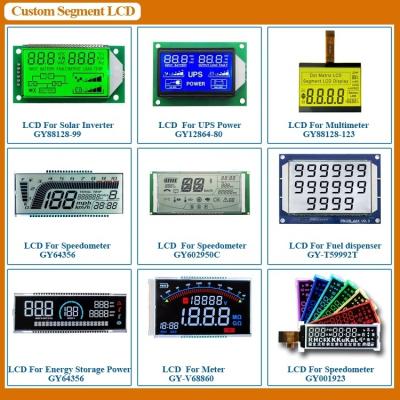 China 7 Segment LCD Liquid Crystal Display TN/HTN/STN/VA/BTN LCD Screen Custom LCD Module with HT1621 Drive IC and PIN/FPC/ZEBRA Connector for sale