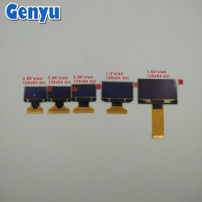 China Dot Matrix OLED Screen 128x32 128x64 256x64 I2C SPI Micro Display 0.42/0.49/0.66/0.69/0.78/0.87/0.91/0.96/1.3/1.54/2.42 for sale