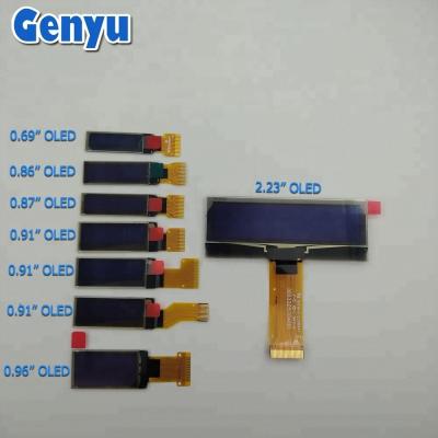 China Dot Matrix OLED Screen 128x32 128x64 256x64 I2C SPI Micro Display 0.42/0.49/0.66/0.69/0.78/0.87/0.91/0.96/1.3/1.54/2.42 for sale