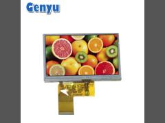 480*272 4.3인치 TFT LCD 디스플레이 용량 터치 스크린 CTP 40pin FPC 24비트 RGB