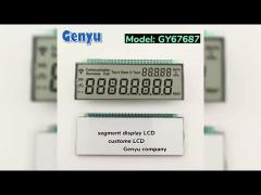 HTN Affichage LCD segment personnalisé 6 O'Clcok 3.3V 26PIN Pour compteurs de gaz
