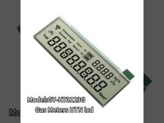 Custom Size LCD Display Gas Meters HTN Positive Reflective LCD Screen 78x30mm
