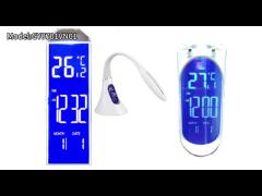 Custom LCD Screen HTN Segment Blauw Zebra Wit Achterlicht Voor Desk Lamp