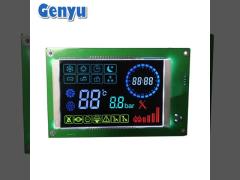VA LCD Segment Display Module Chip On Board Color Icons 5.0V Alto Contraste