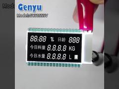 Módulo LCD VA negativo Caracteres brancos Ecrã preto 4.5V 34PIN Para alimentador