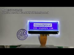 2.18 inch COG Graphic LCD Display 128x64 Dots STN Blauw 10PIN SPI Interface
